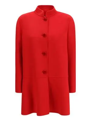 VALENTINO VALENTINO Single-Breasted Compact Drap Coat