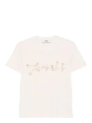 Fendi Embroidered T-shirt - Multicolor