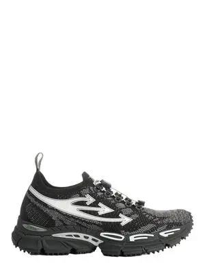 Off-White Be Right Back" Logo Lace-up Sneakers - Black
