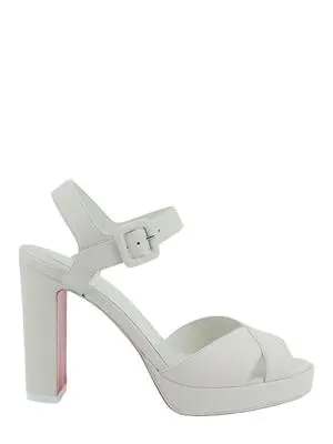 CHRISTIAN LOUBOUTIN Cora Leather Heeled Sandals - Multicolor