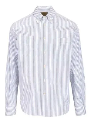 Valentino Garavani Striped Cotton Button-down Shirt - Blue