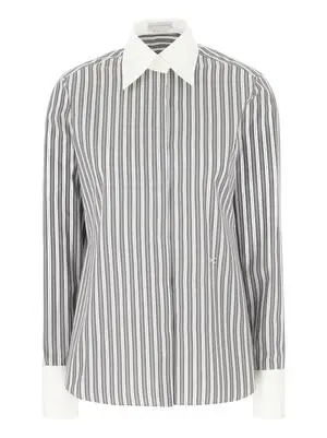 Stella McCartney Striped Shirt With Classic Collar - Multicolor