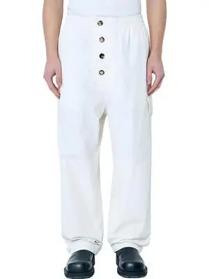 Bottega Veneta Light Cotton Twill Pants - White