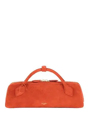 Alaïa Le Teckel Suede Clutch Bag - Red