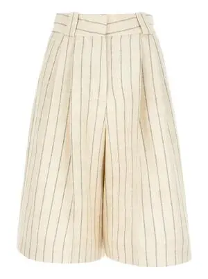 BLAZÉ MILANO Striped Tailored Shorts - Multicolor