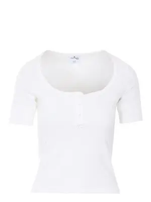 COURREGES COURREGES Buttoned Short-Sleeve Top