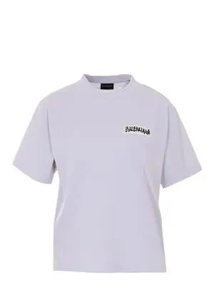 Balenciaga Masking Tape Medium Fit T-shirt - Gray