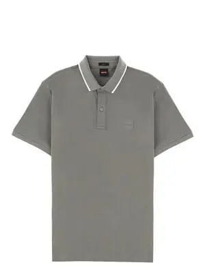 BOSS Boss Men Polo With Logo Gray
