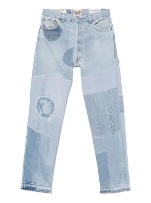GALLERY DEPT. Indigo Cotton Patchwork Jeans - Blue