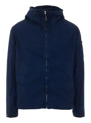 C.P. COMPANY Hooded Micro-reps Jacket - Blue
