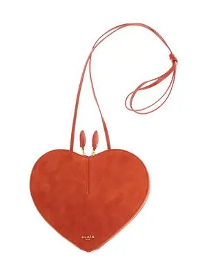 Alaïa Cœur Bimaterial Shoulder Bag - Red