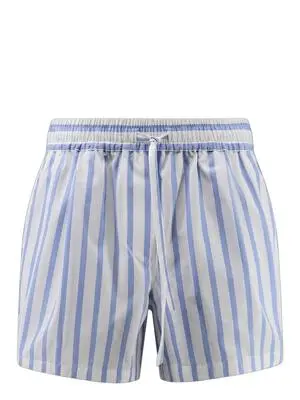 Dolce & Gabbana Striped Cotton And Silk Shorts - Multicolor