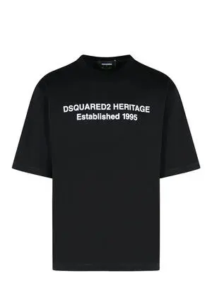 Dsquared2 Heritage' Cotton T-shirt - Black