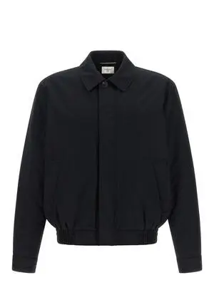 Saint Laurent Cassandre Embroidered Cotton Silk Jacket - Black