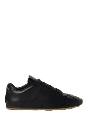 Miu Miu Miu Miu Lamb Skin Sneakers Black
