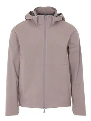 Herno Long Sleeve Zip-up Hooded Jacket - Cream