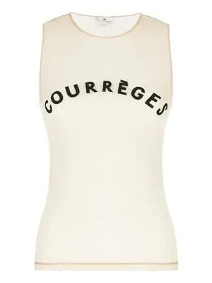 COURREGES Sleeveless Logo Top - Multicolor