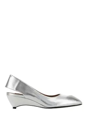 JIL SANDER Leather Pumps - Silver