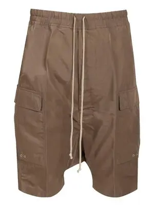 Rick Owens Cargo Shorts Pods - Brown