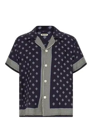 BODE Foyer Diamond' Shirt - Blue