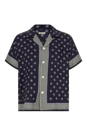 BODE Foyer Diamond' Shirt - Blue
