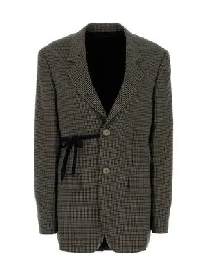 Balenciaga Embroidered Lyocell Blazer - Multicolor