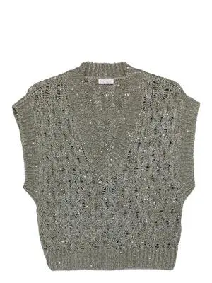 Brunello Cucinelli Knitted Vest - Multicolor