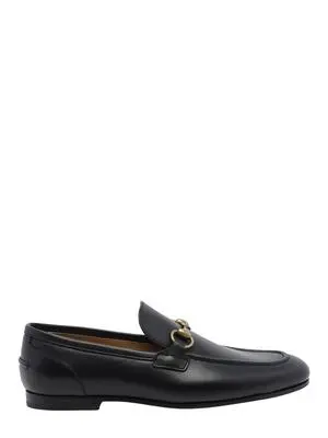Gucci Jordaan Loafers With Horsebit Detail - Black