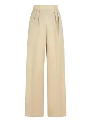 Max Mara MAX MARA Acinoso Fine Wool Pants Cream