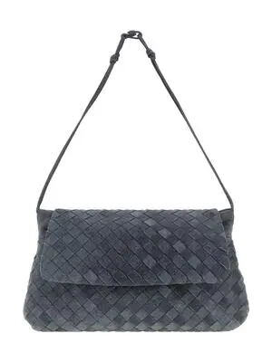Bottega Veneta Lamb Air Force Giorno Clutch - Blue