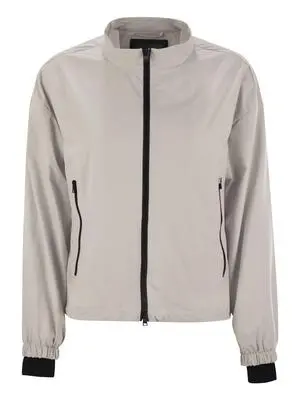 Herno Bomber Jacket With Zip - White
