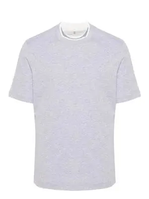Brunello Cucinelli T-shirt With Faux-layering - Multicolor