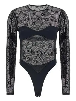 MARINE SERRE Moonogram Bodysuit - Black
