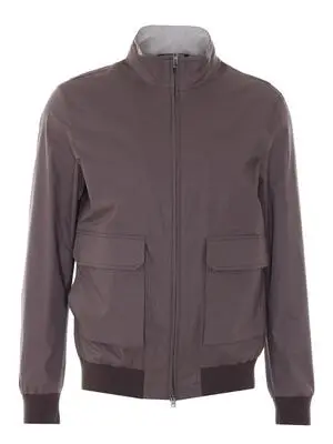 Herno Long-sleeve Zip-up Jacket - Brown