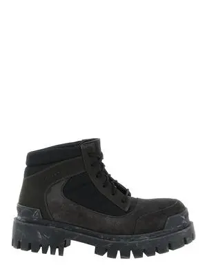 Balenciaga Combat Strike" Ankle Boots - Brown