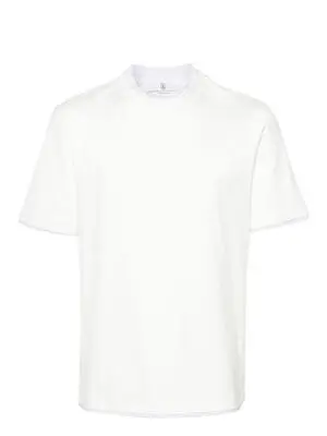 Brunello Cucinelli T-shirt With Faux-layering - Multicolor