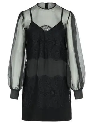 Dolce & Gabbana Silk Organza Dress - Black