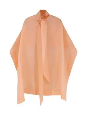 Alberta Ferretti Silk Cape - Multicolor