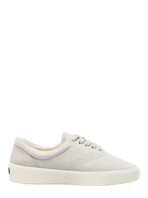 Fear Of God FEAR OF GOD Grey Nubuck Leather Lace-Up Trainers Gray