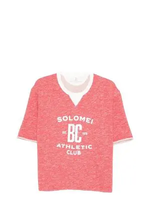 Brunello Cucinelli Short Sleeve Sweatshirt - Multicolor