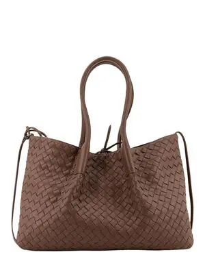 Bottega Veneta BOTTEGA VENETA Pinacoteca Intrecciato Leather Handbag Multicolor