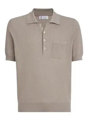 Brunello Cucinelli Short Sleeve Polo - Multicolor