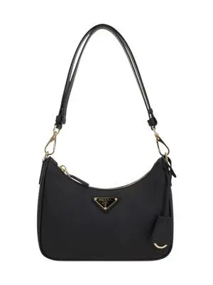 Prada Re-edition Saffiano Leather Mini Bag - Black