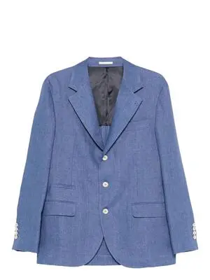 Brunello Cucinelli Linen Deconstructed Blazer - Multicolor
