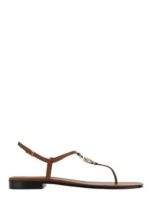 GUCCI GUCCI Leather Thong Sandals