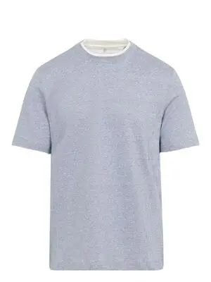 Brunello Cucinelli T-shirt With Faux-layering - Multicolor