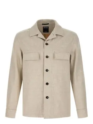 Zegna Crossover' Overshirt - Gray