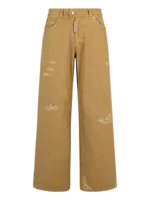 Dsquared2 Wide Leg Pants - Cream