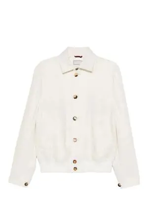 Brunello Cucinelli BRUNELLO CUCINELLI Silk Bomber Jacket Multicolor