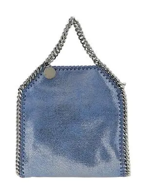Stella McCartney Tiny Falabella Handbag With Stud Appliqu - Blue